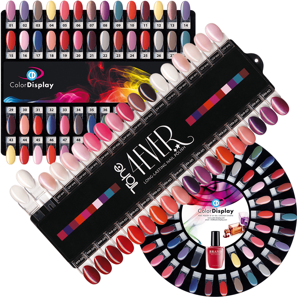 Color Display - Nail Polish Charts